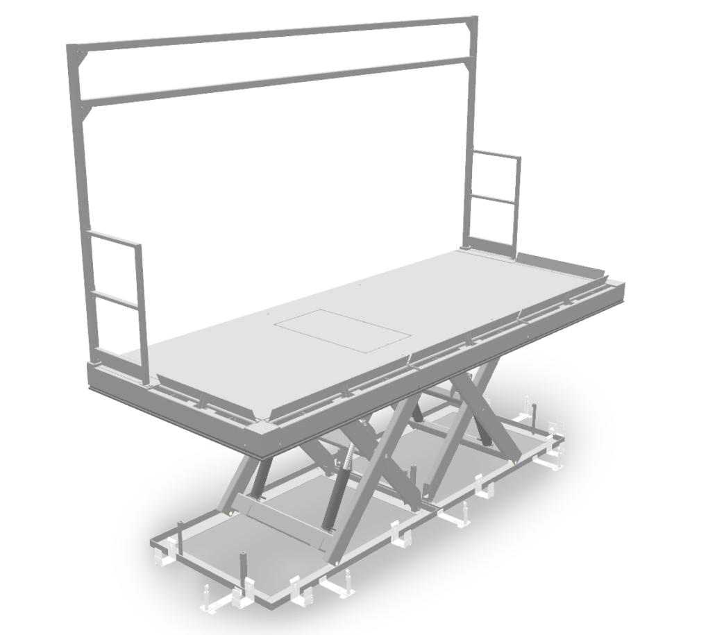 Successful lift table assembly with a system - ALFOTEC