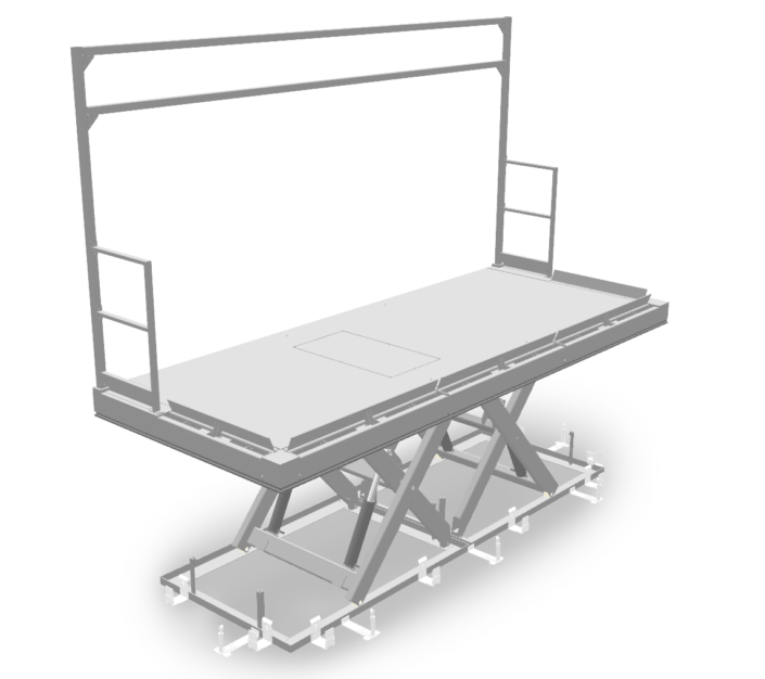 Successful lift table assembly with a system - ALFOTEC